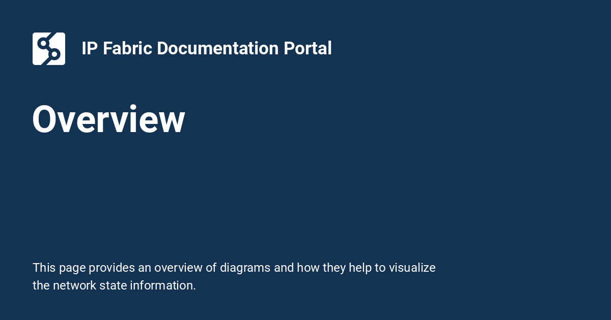 Overview - IP Fabric Documentation Portal